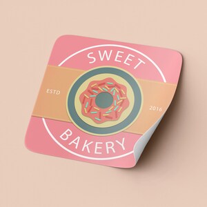High Gloss Custom Square Labels, Custom Logo Labels, Square Logo Labels ...