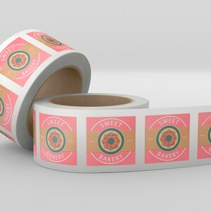 High Gloss Custom Square Labels, Custom Logo Labels, Square Logo Labels ...