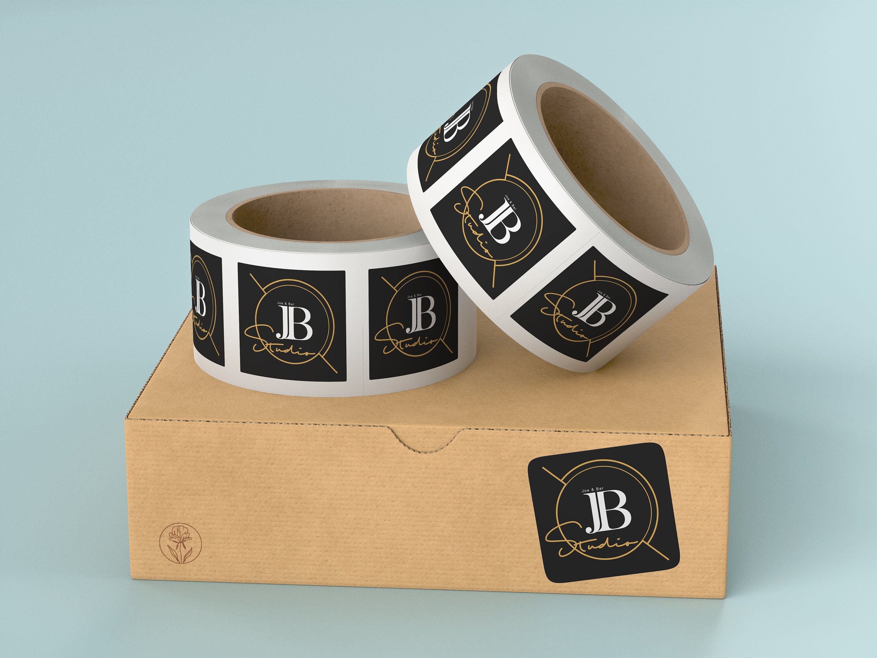 High Gloss Custom Square Labels, Custom Logo Labels, Square Logo Labels ...