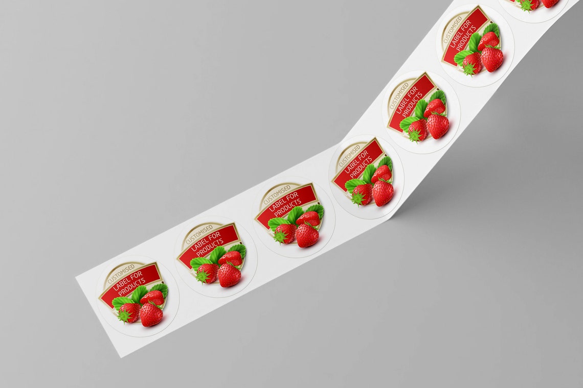 Personalised Gloss Sticker Printing Roll Sticker Printing - Etsy