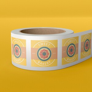 High Gloss Custom Square Labels, Custom Logo Labels, Square Logo Labels ...