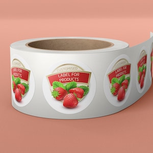 Personalised Gloss Sticker Printing Roll Sticker Printing - Etsy