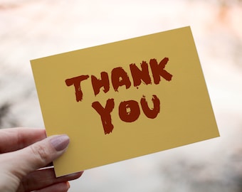 Scary Thank You Card - Etsy