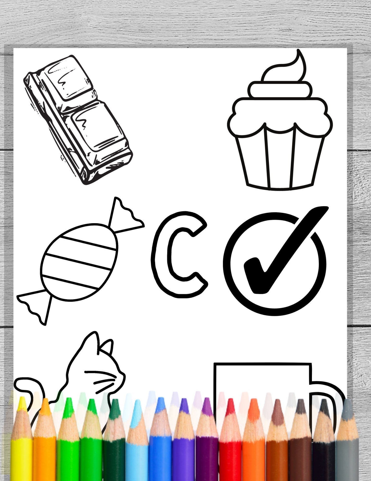 Alphabet Coloring Book Worksheet 26 Pages Front and Back Cover PDF. for ...