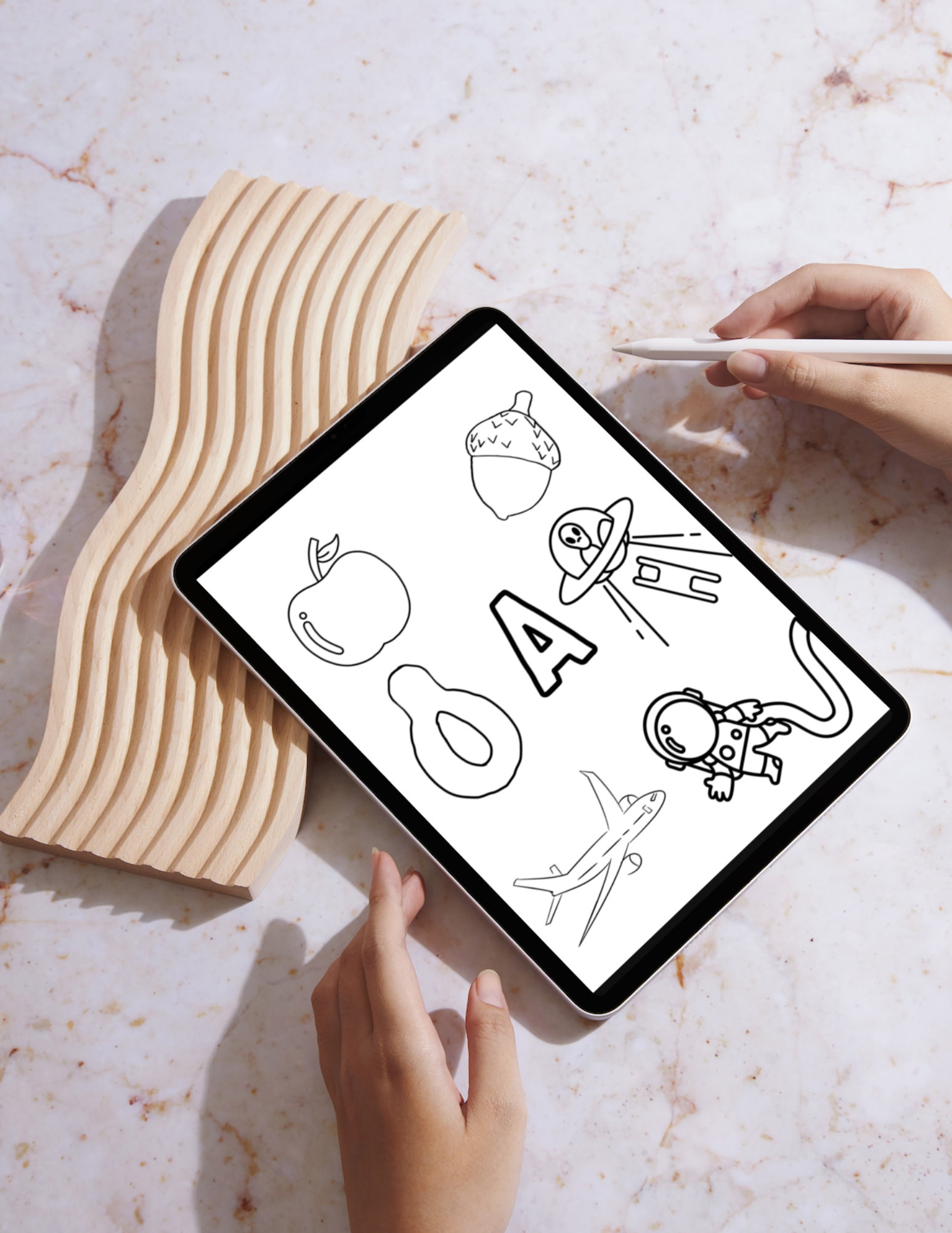 Alphabet Coloring Book Worksheet 26 Pages Front and Back Cover PDF. for ...