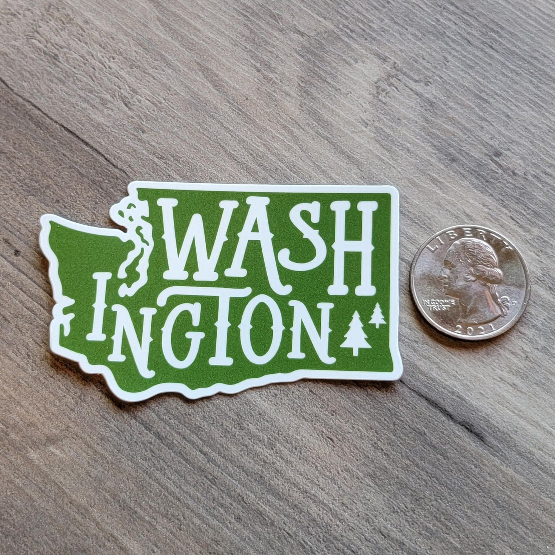 Washington State Trees Vinyl Sticker - Etsy