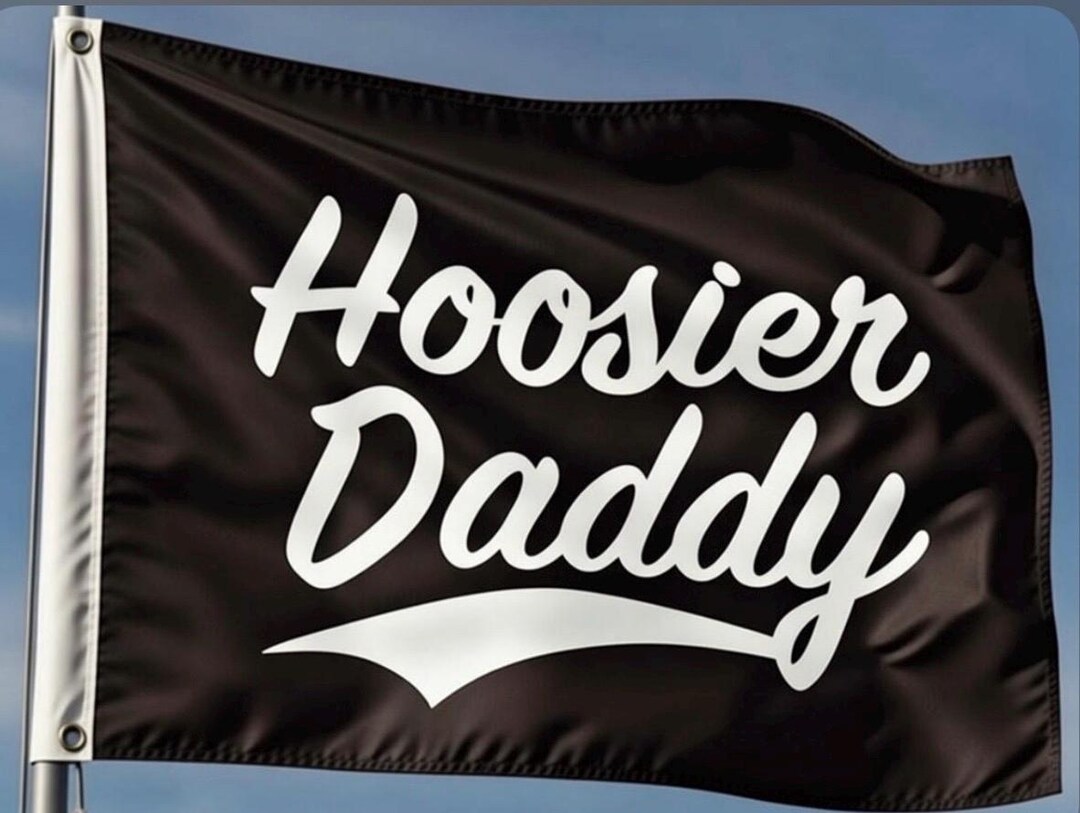 Indiana Hoosier Daddy Flag FREE SHIP Cignetti Medoza National Champs ...