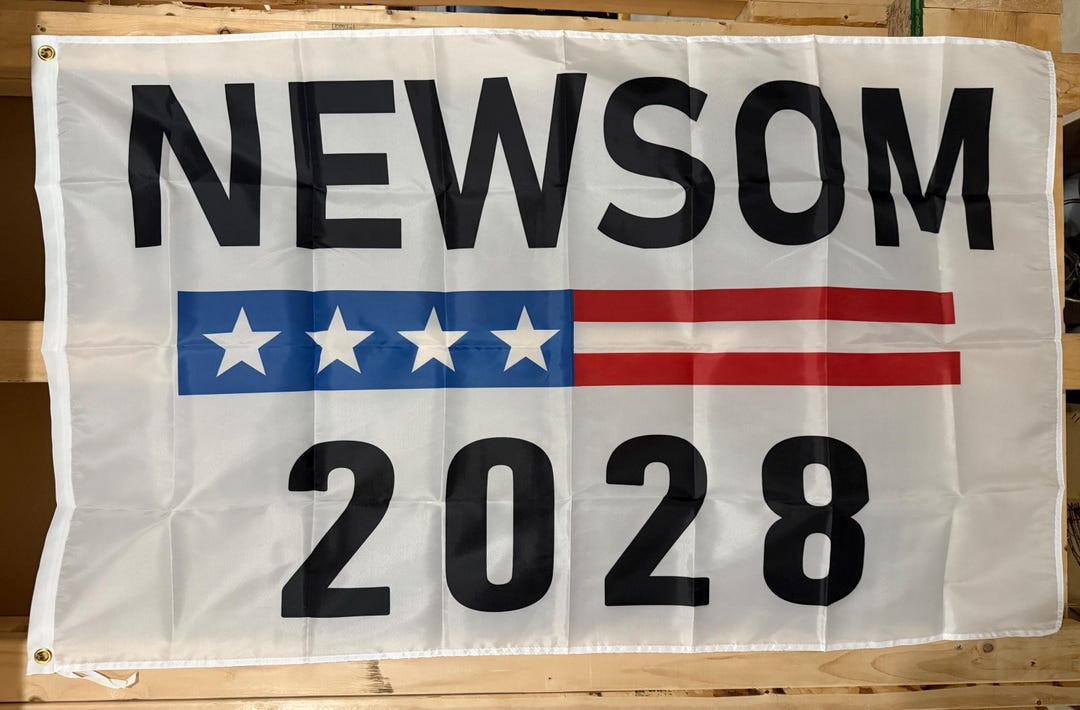 Gavin Newsom President 2028 Flag FREE USA SHIPPING California Vote ...