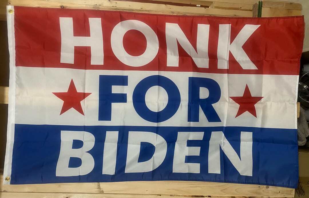 Honk for Joe Biden Flag FREE USA SHIP Save America God Freedom Democrat ...