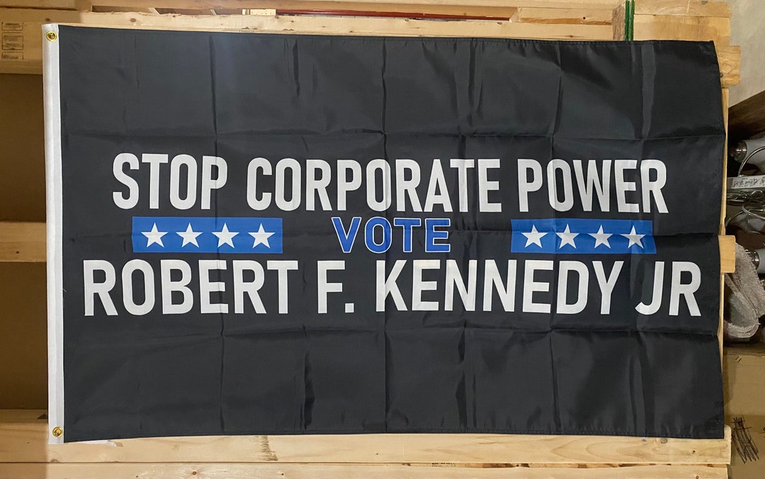 Robert Kennedy Jr President 2024 Flag Vote Democrat Liberal Blue Wave ...