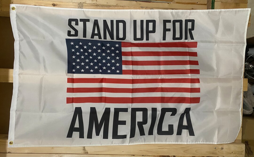 Political American Flag FREE USA SHIP Stand up for America Pride Honor ...