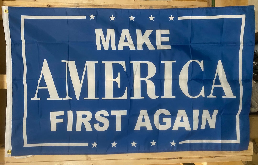 Donald Trump Make America First Again Flag FREE USA SHIP America First ...