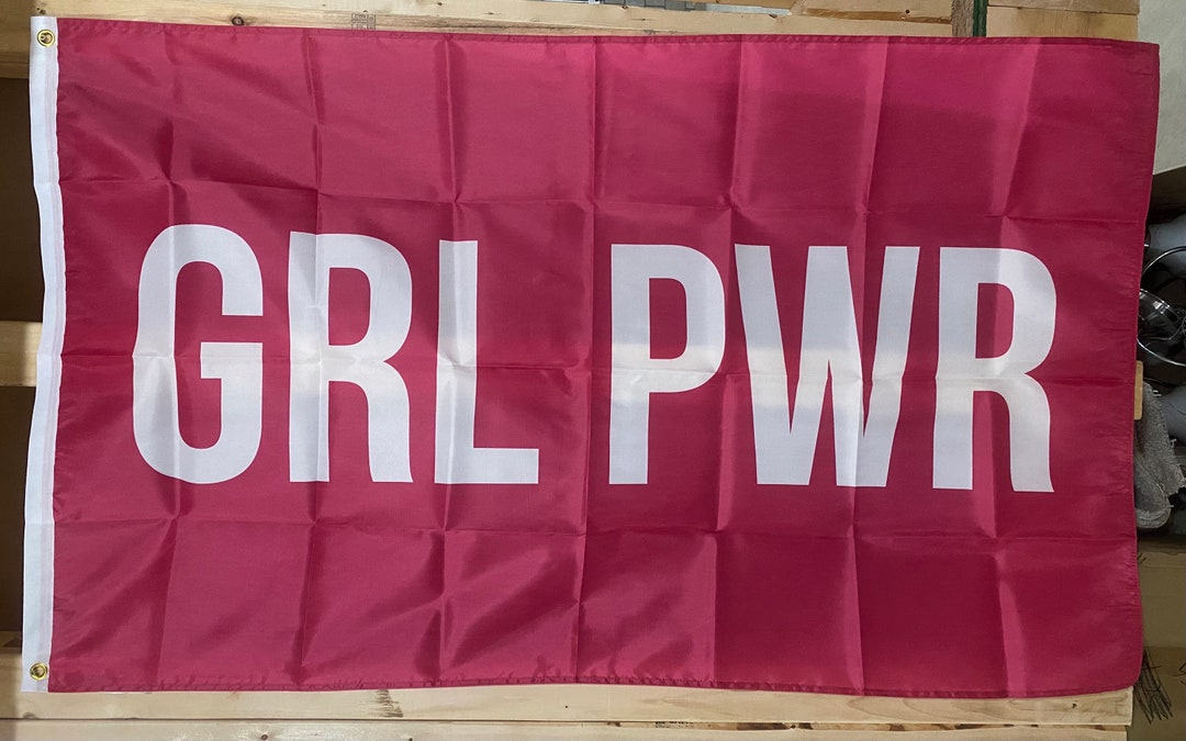 Girl Power Flag FREE SHIP Motivation Fitness Lift Gym Garage Man Cave ...