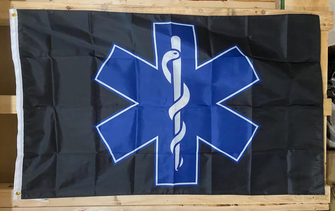 EMS Paramedic Flag FREE Usa SHIP First Responder Hero 9/11 Volunteers ...