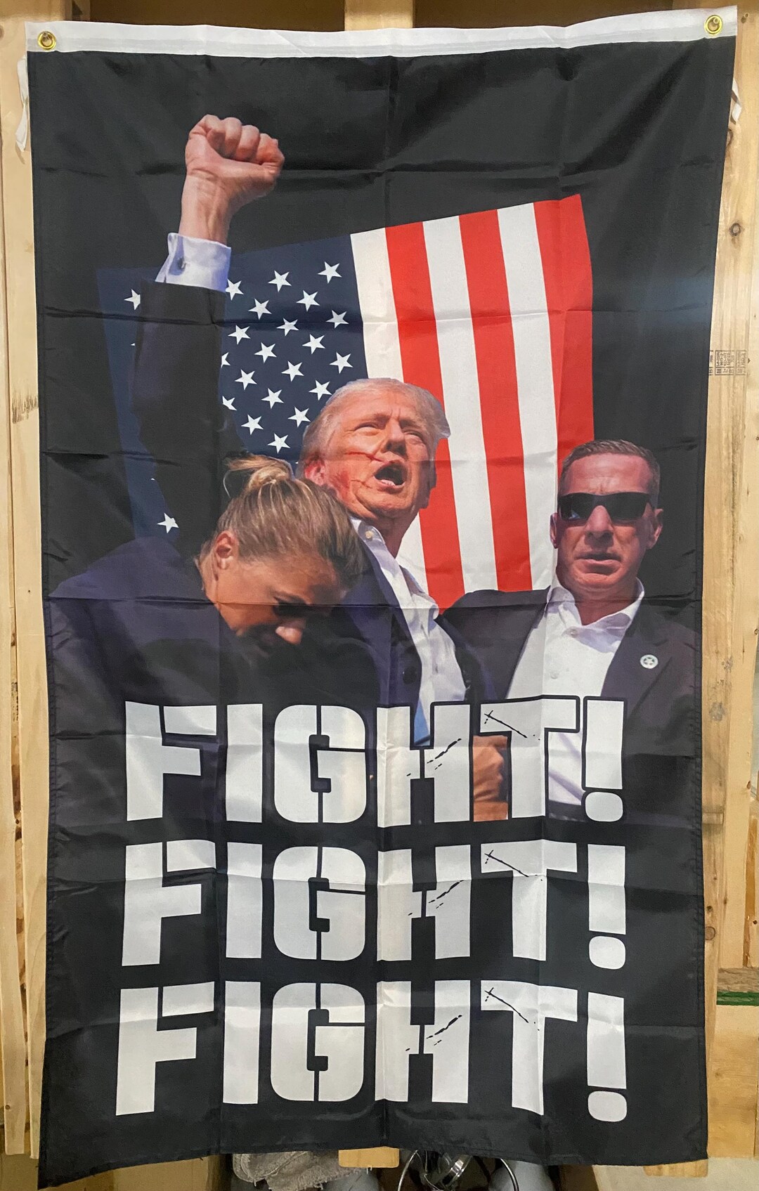 Donald Trump Bulletproof 2024 Flag FREE USA SHIP Fight President Save ...