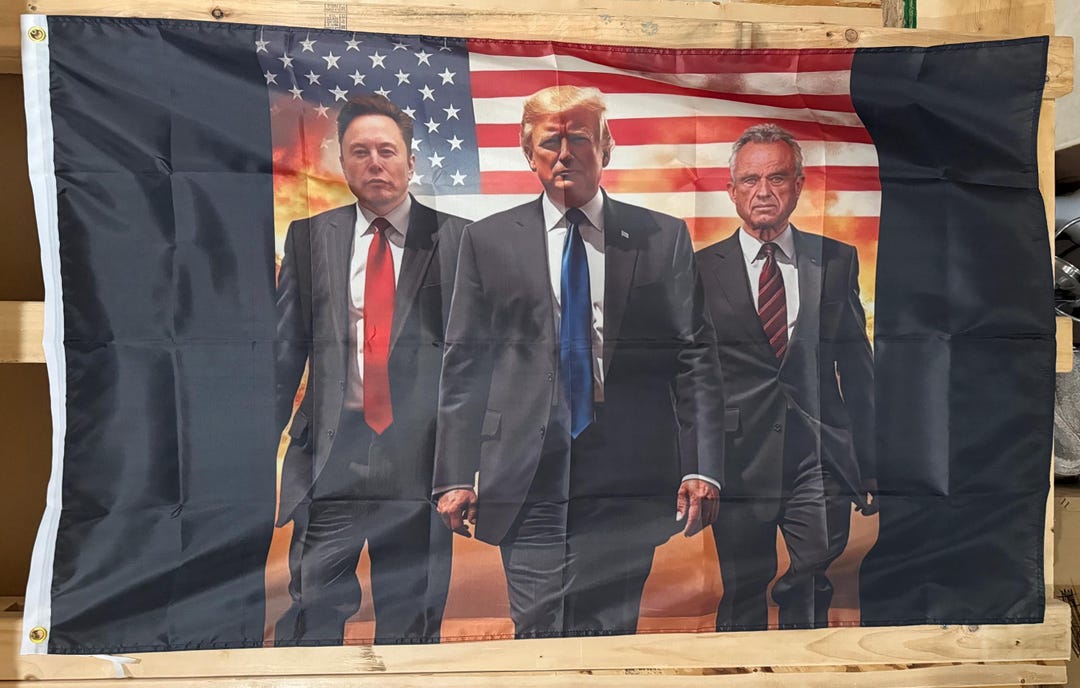 Donald Trump Elon Musk Robert Kennedy Jr Flag FREE Usa SHIP Truth X ...