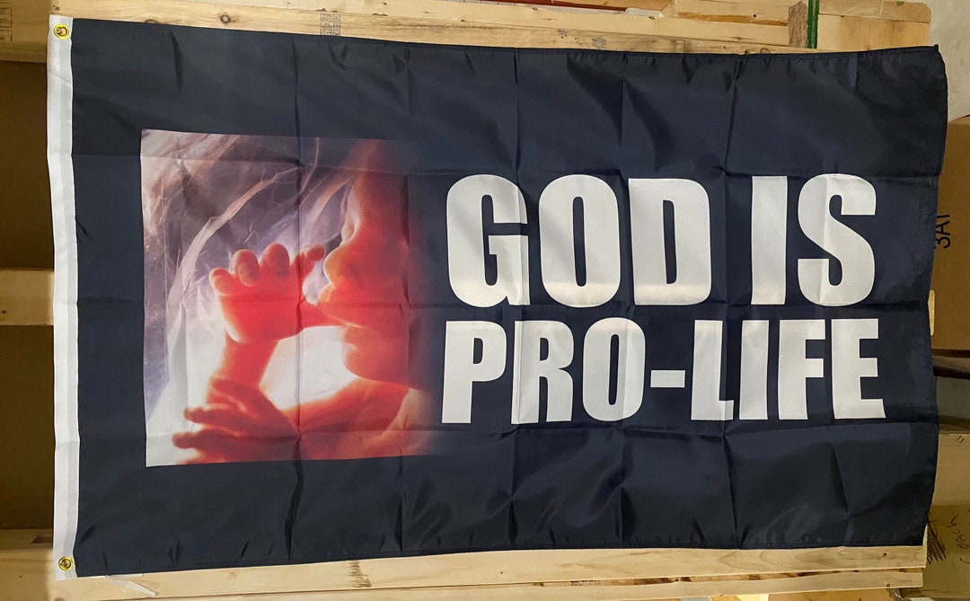 God is Pro-life Flag FREE USA SHIP Lord Jesus Savior Freedom Faith ...