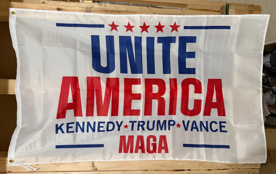 Donald Trump Vance Musk Kennedy Jr Flag FREE USA SHIP America First ...