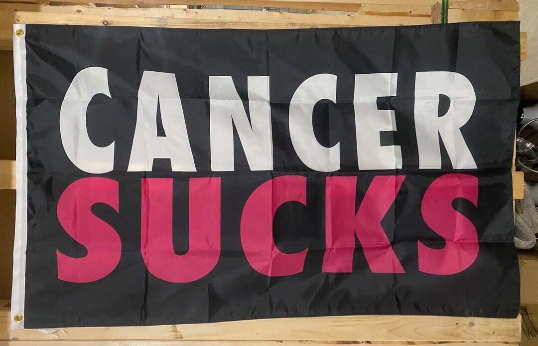 Breast Cancer Awareness Flag FREE USA SHIP Pink Cancer Sucks Find the ...
