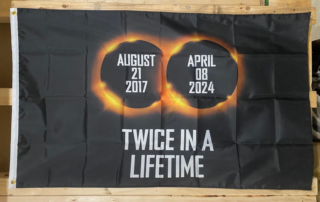 Total Solar Eclipse April 8th 2024 Flag FREE USA SHIPPING Line of ...