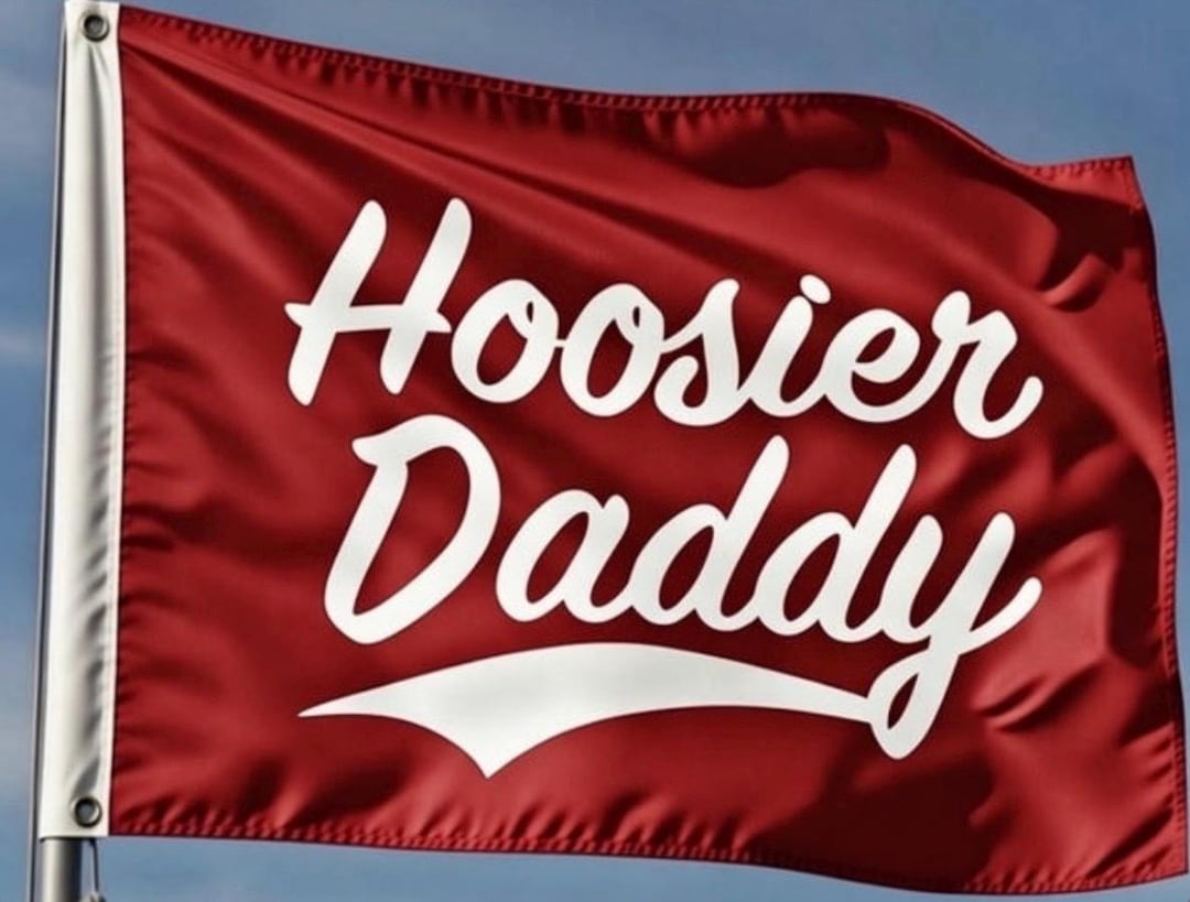 Indiana Hoosier Daddy Flag FREE SHIP Cignetti Medoza National Champs ...
