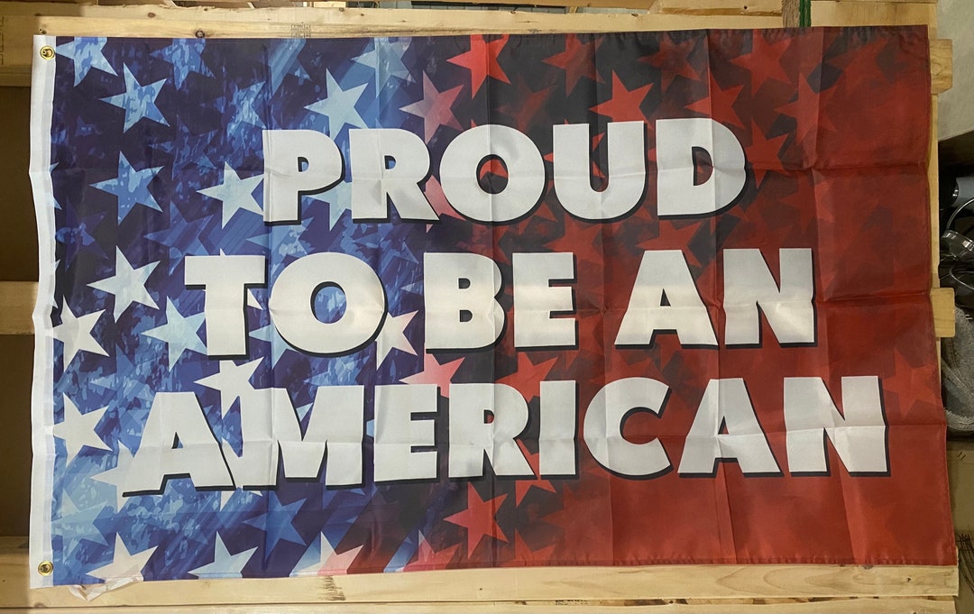 Political American Flag FREE USA SHIP Proud to Be an American Honor ...