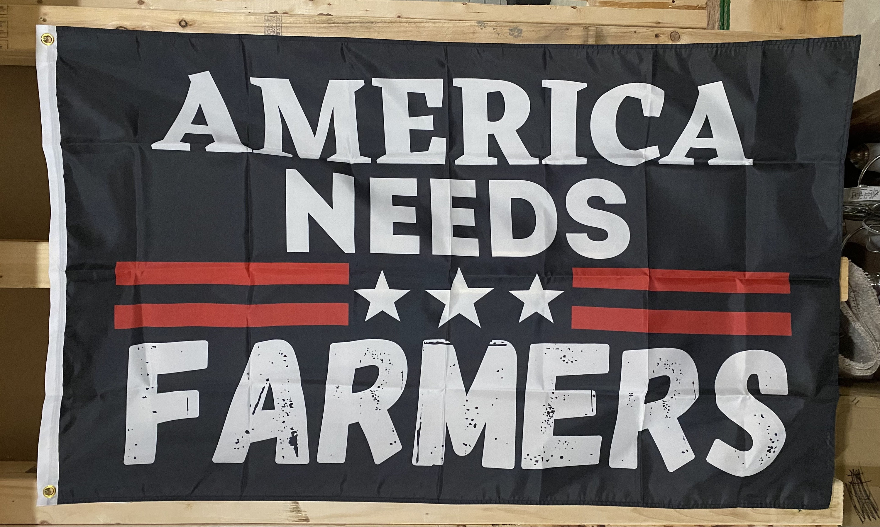 America Needs Farmers Flag FREE USA SHIP Agriculture John Deere Case ...