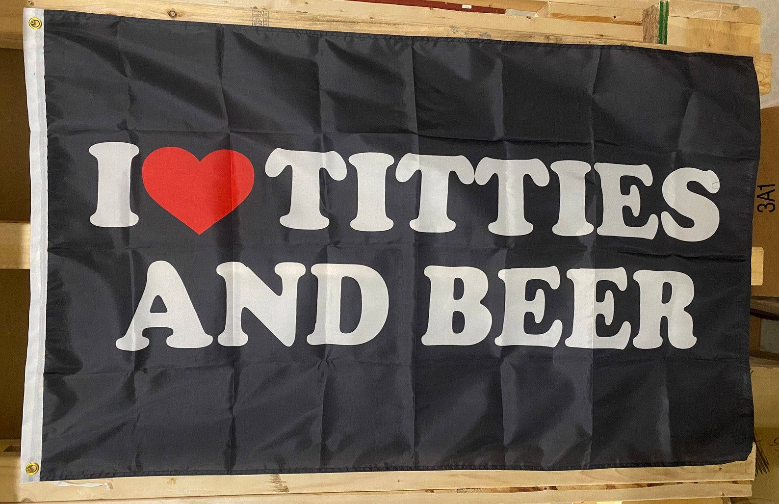 I Love Titties and Beer Flag FREE USA SHIPPING Girls Beer Fun ...