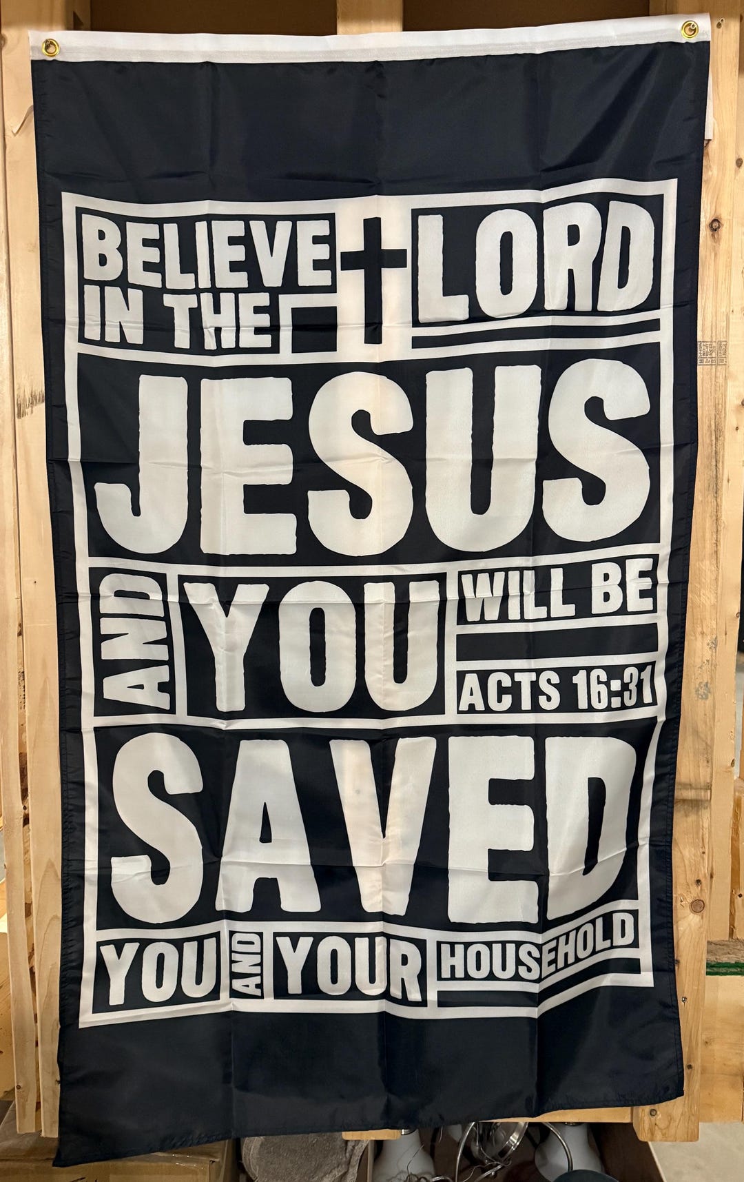 Christian Flag FREE USA SHIP Lord Jesus Christ Truth Nation God Savior ...
