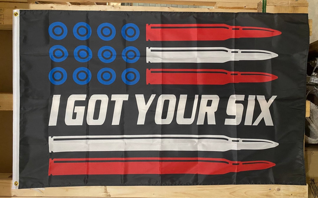 Tactical Shooting Flag FREE SHIPPING I Got Your Six Man Cave Deer ...