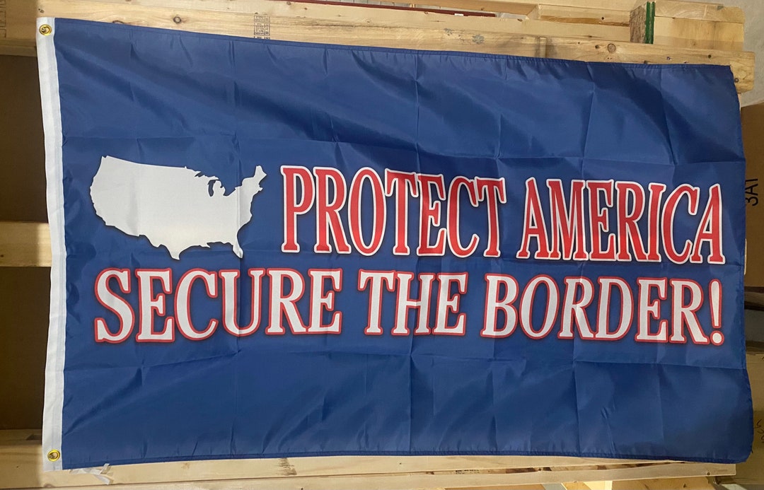 Donald Trump Secure the Border MAGA Flag FREE SHIP Desantis Save ...
