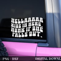 Hella Kids Car Decal - Etsy