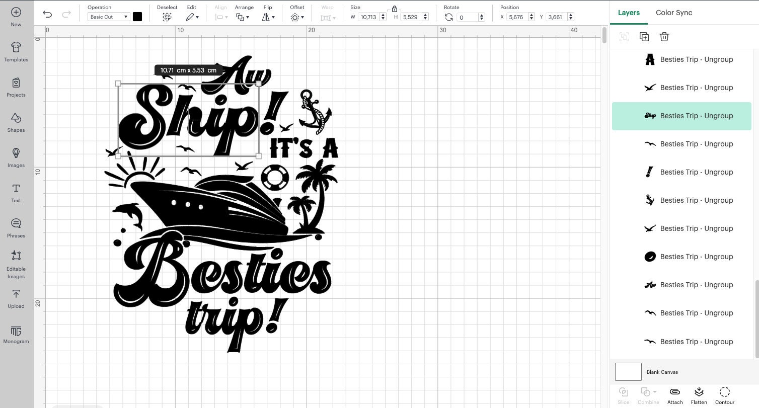 Aw Ship It's a Besties Trip Svg Png, Cutting Files, Besties Vacation ...