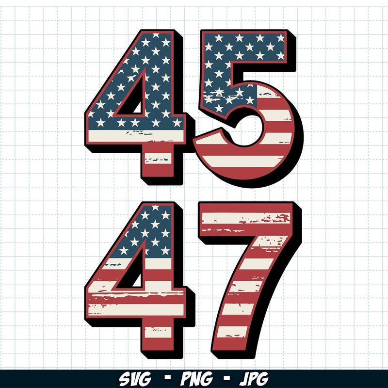 Trump 47 Svg - Etsy