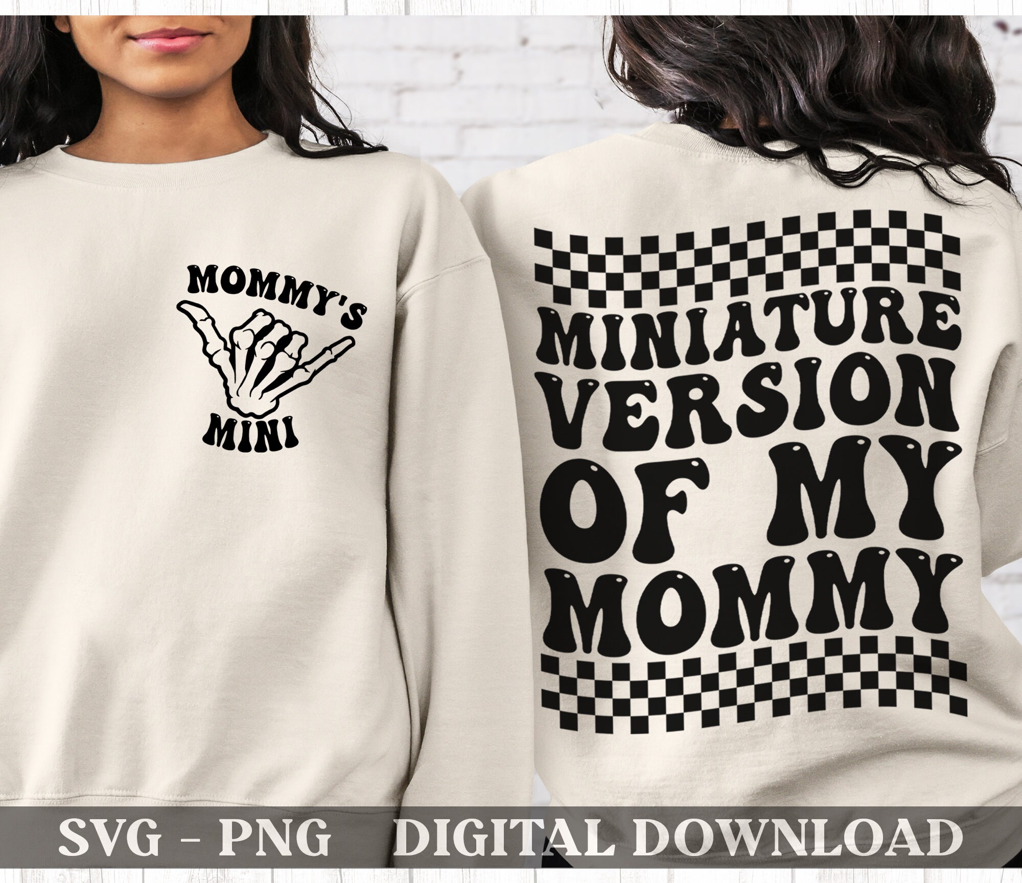 Miniature Version of My Mommy Svg Png Cutting File Mommys - Etsy