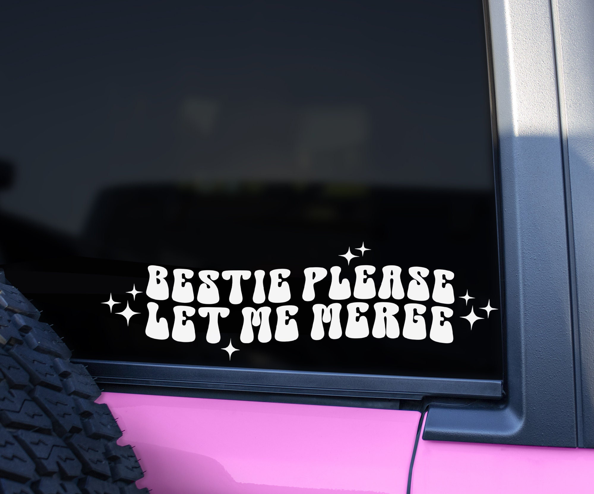 Bestie Please Let Me Merge Svg Png Dxf, Cutting Files, Funny Car Decal ...