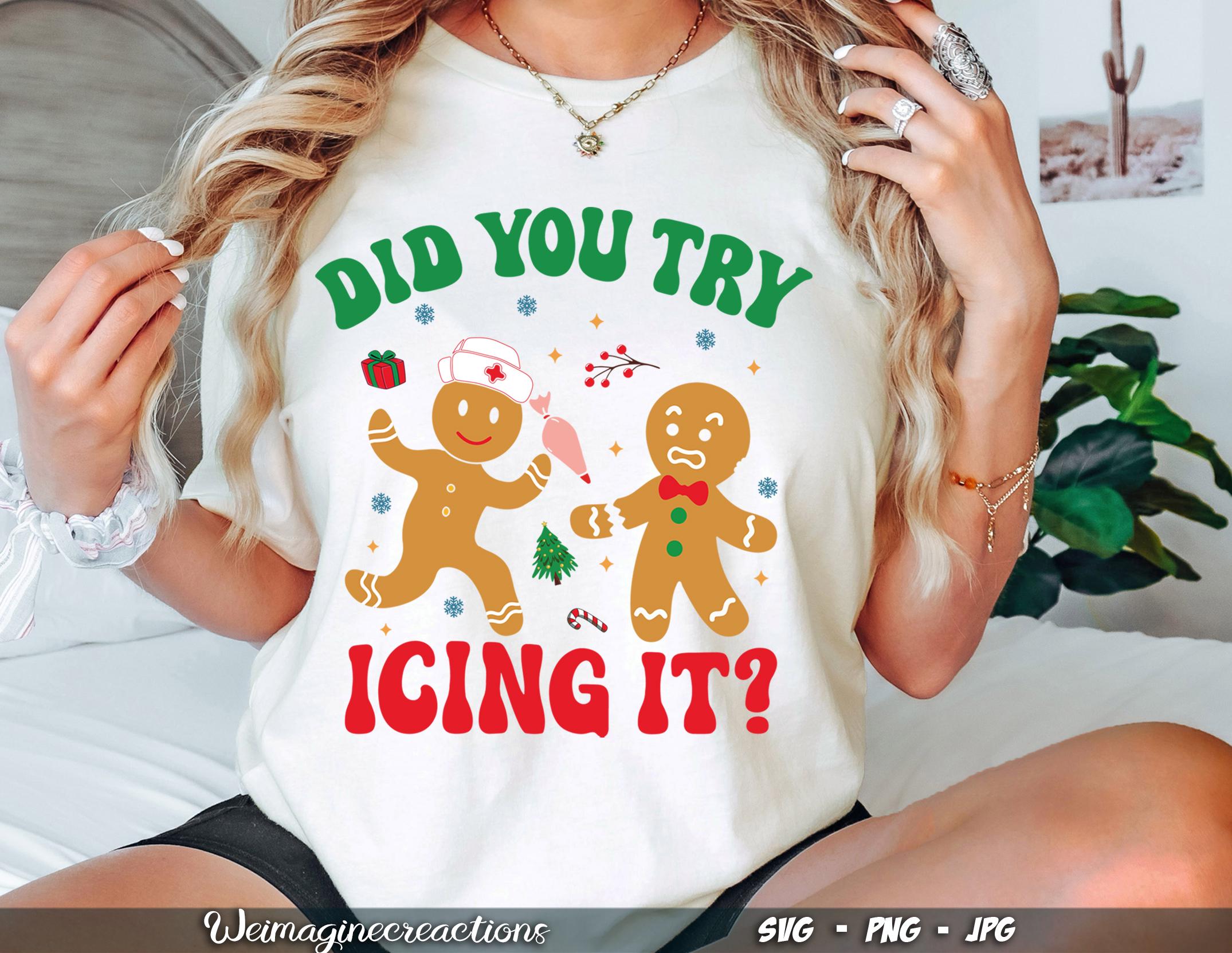 Did You Try Icing It Christmas SVG PNG, Retro ICU Nurse Christmas ...
