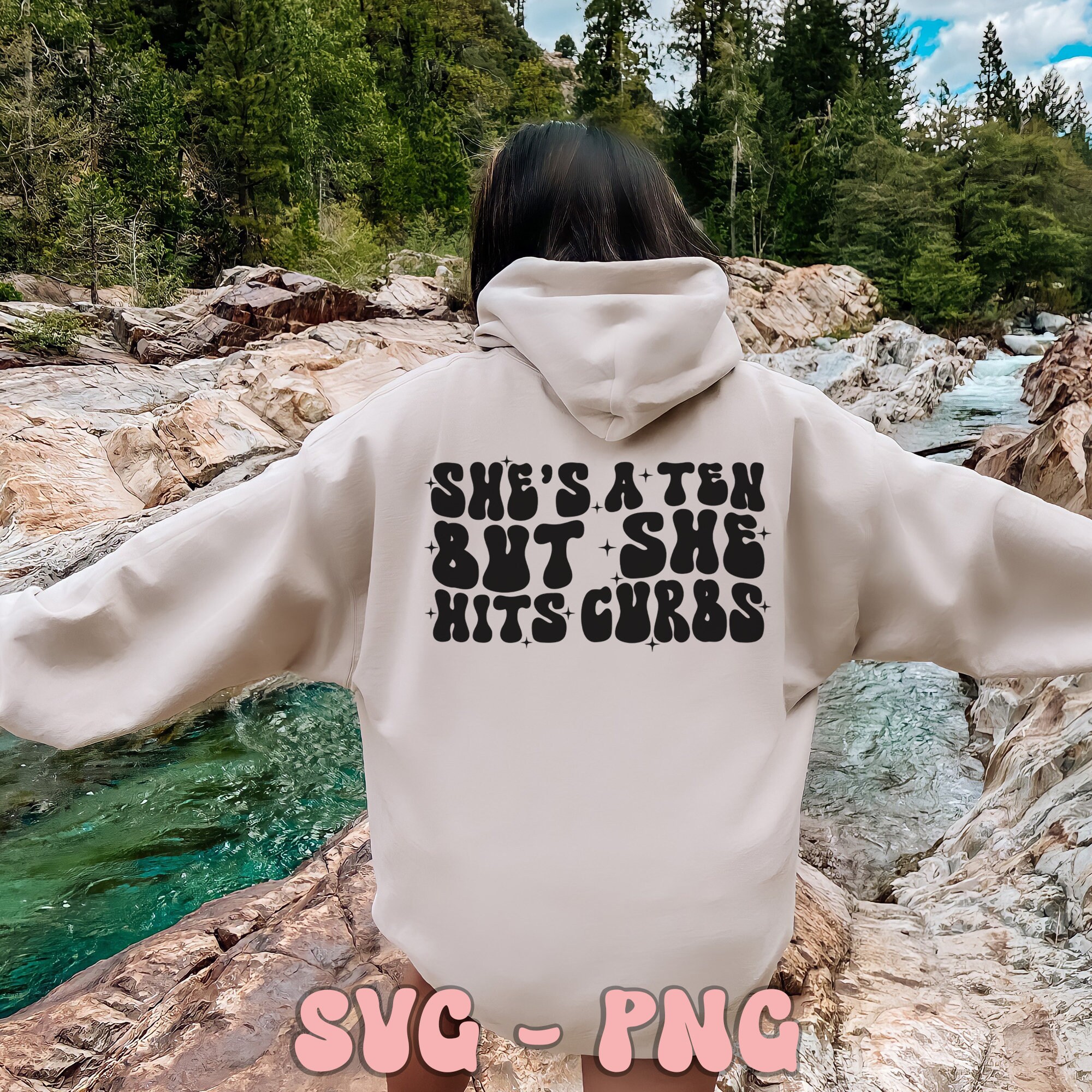 She’s A Ten but She Hits Curbs Png Svg, Curb Check Png, Women's Shirt ...
