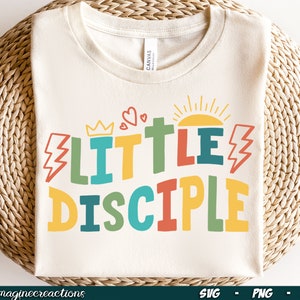 Little Disciple Retro Kids SVG PNG, Trendy Christian Png, Religious ...