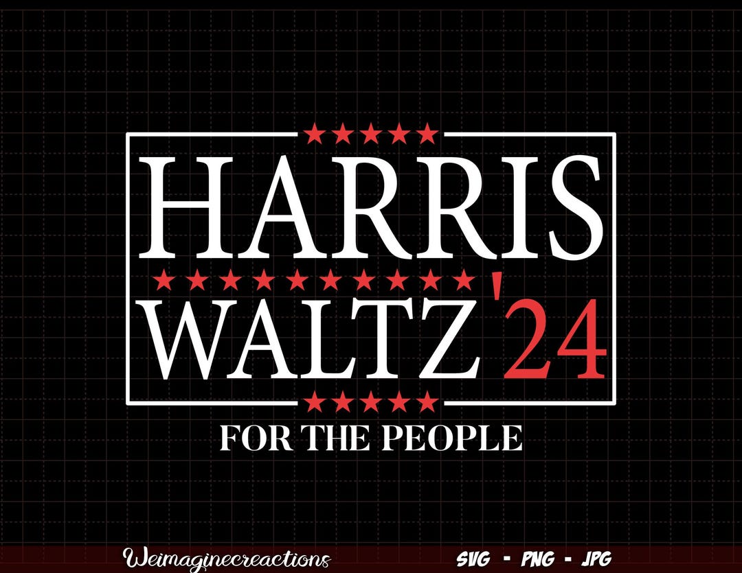 Harris Walz for the People 2024 SVG PNG, 2024 Election Svg, Harris Walz ...