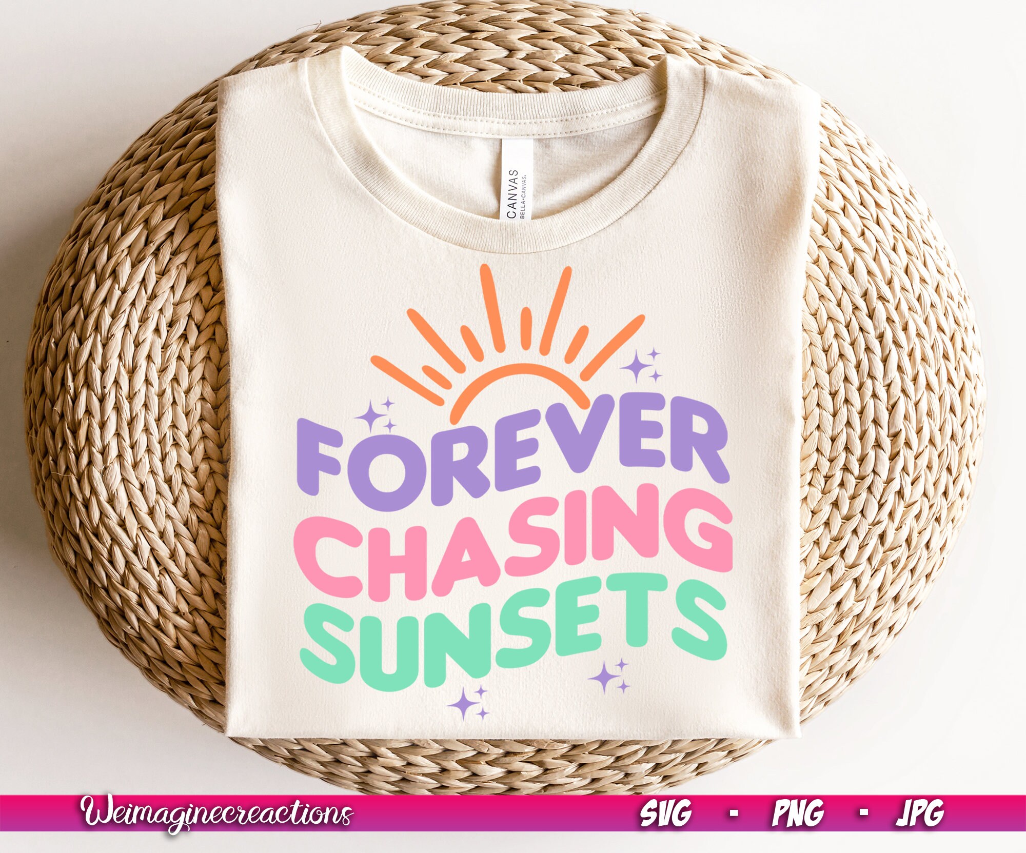 Forever Chasing Sunsets SVG PNG, Summer Svg, Summer Svg Shirt, Summer ...