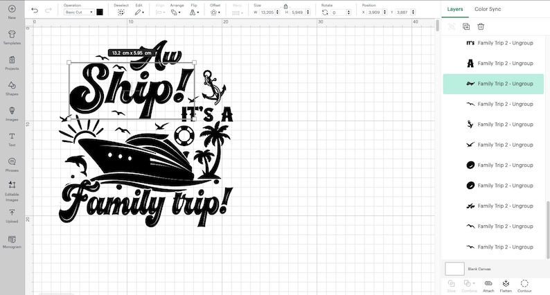 Aw Ship It's a Family Trip Svg Png, Cutting Files, Family Cruise 2023 ...