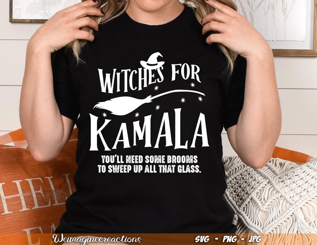 Witches for Kamala SVG PNG, Kamala Harris Halloween Witch Svg, Funny ...