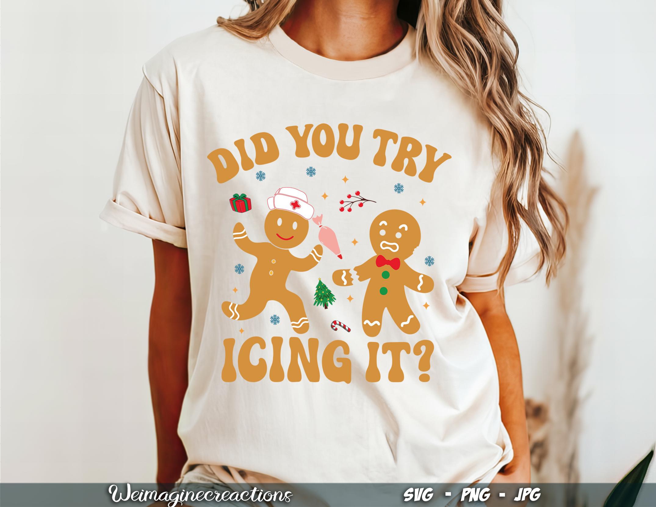 Did You Try Icing It Christmas SVG PNG, Retro ICU Nurse Christmas ...