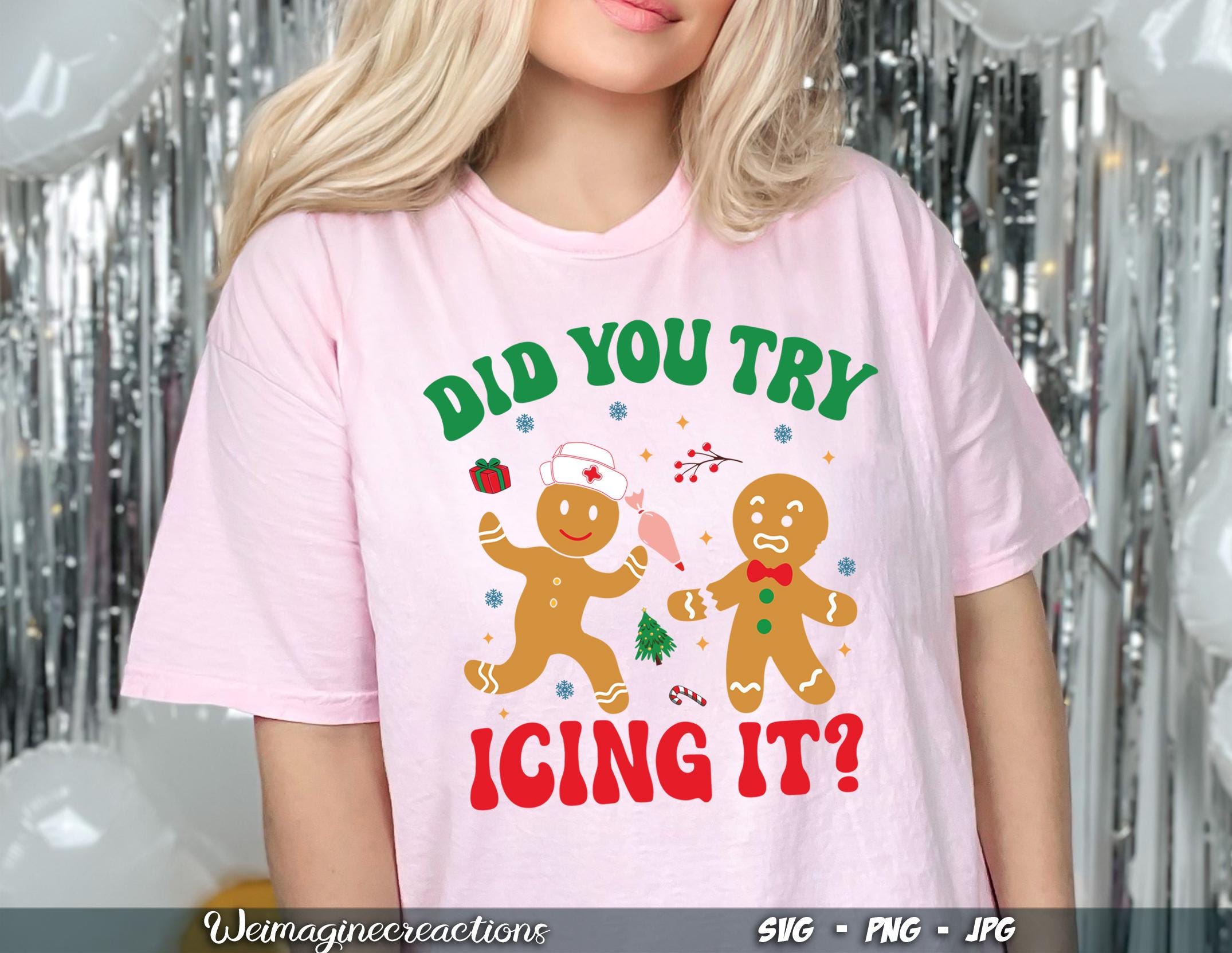 Did You Try Icing It Christmas SVG PNG, Retro ICU Nurse Christmas ...