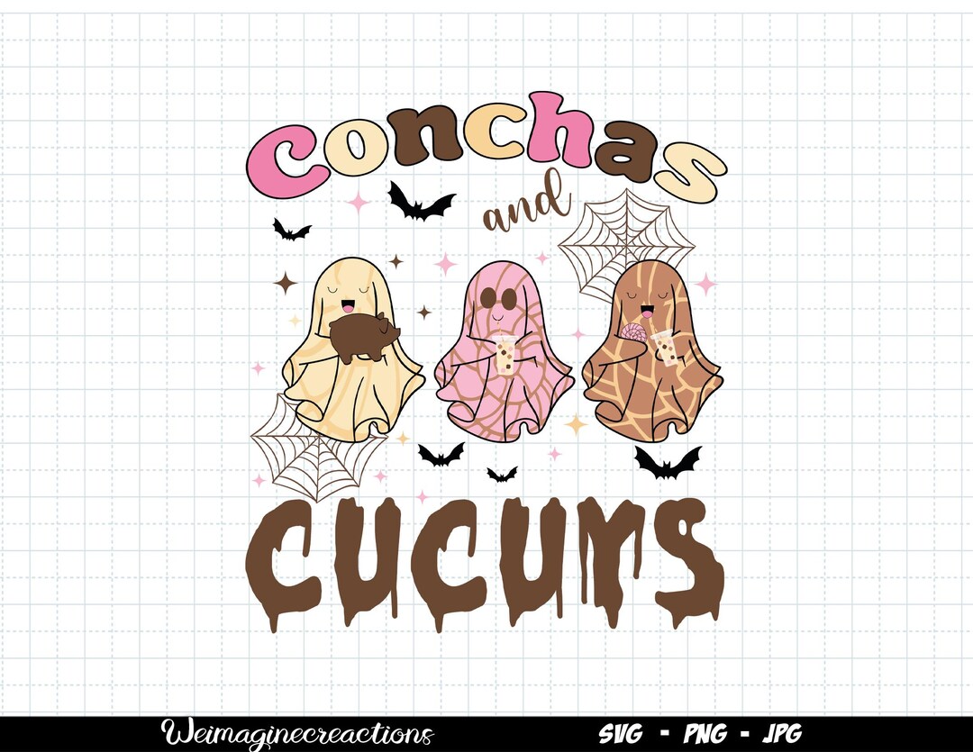Conchas and Cucuys Mexican Halloween SVG PNG, Trendy Halloween Svg ...