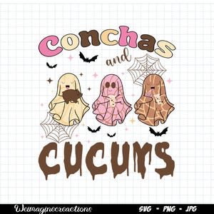 Conchas and Cucuys Mexican Halloween SVG PNG, Trendy Halloween Svg ...