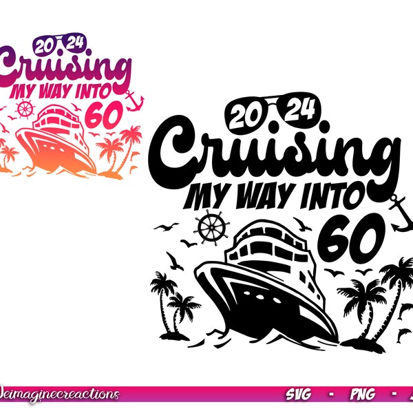 Cruising Into 60 Png - Etsy