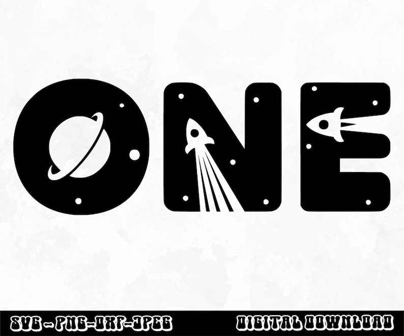 Space One Svg Png Space 1st Birthday Svg Space Birthday Svg - Etsy