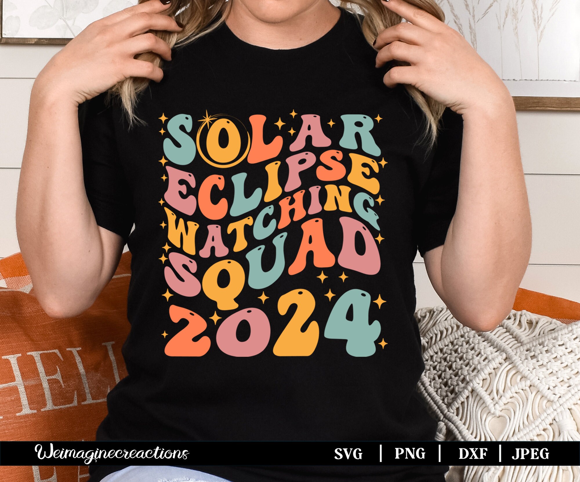 Solar Eclipse Watching Squad 2024 SVG PNG, Total Solar Eclipse April ...